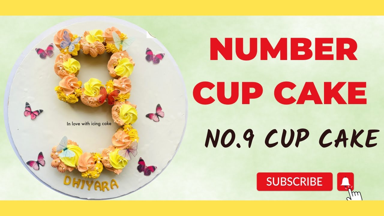 Simple Cupcake Designs| Number Cupcake Decorating Ideas For Beginner ...