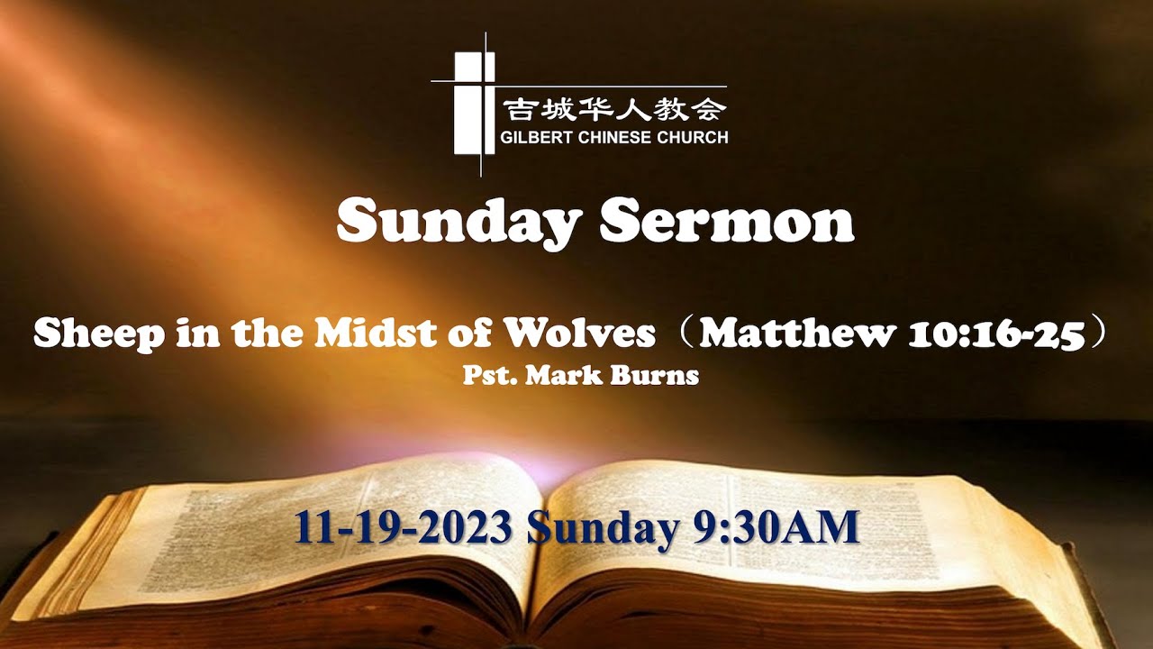 Gilbert Chinese Church Sunday English Worship -- Sheep in the Midst of ...