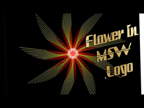 Colourful Flower in MSW LOGO - YouTube