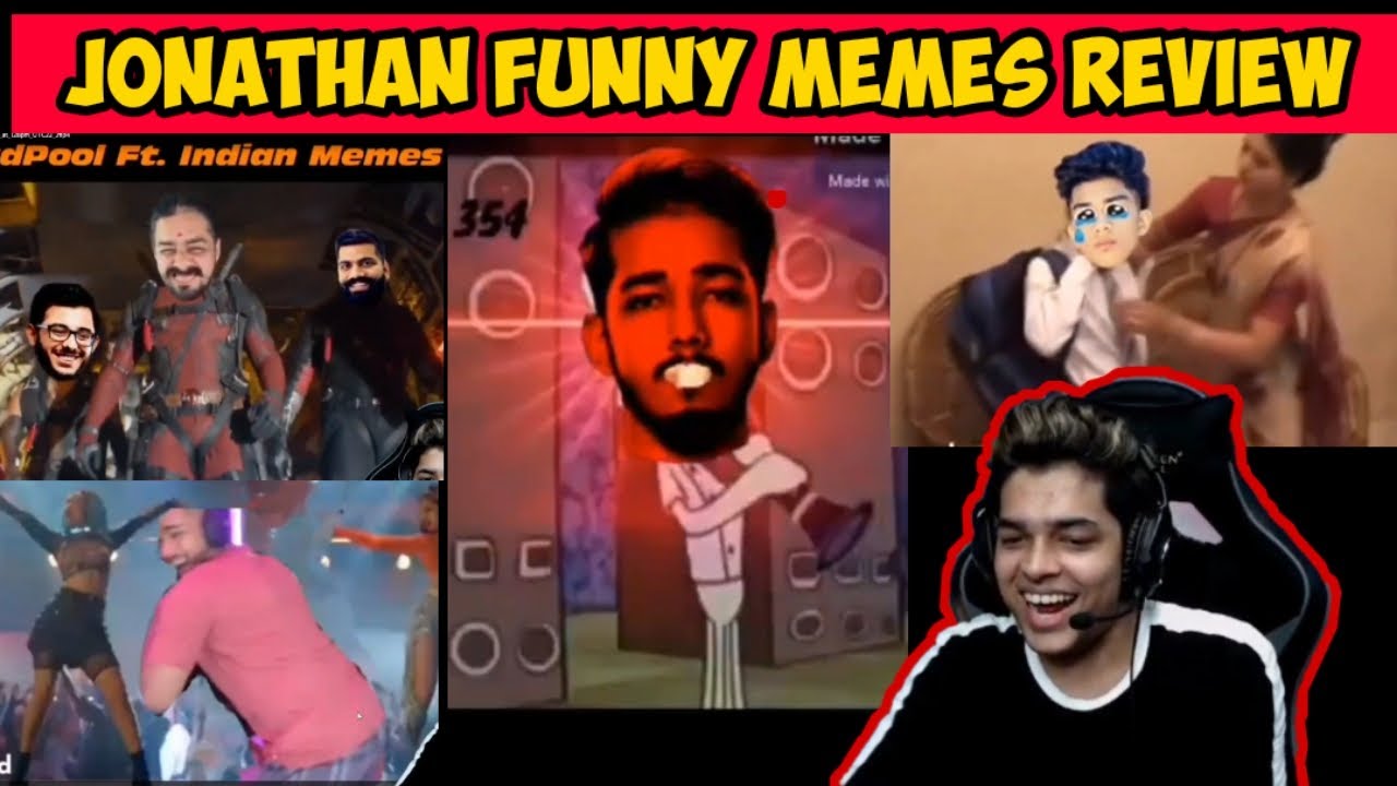 Jonathan Funny Memes Review 😂| Jonathan live Reaction on his Own memes ...
