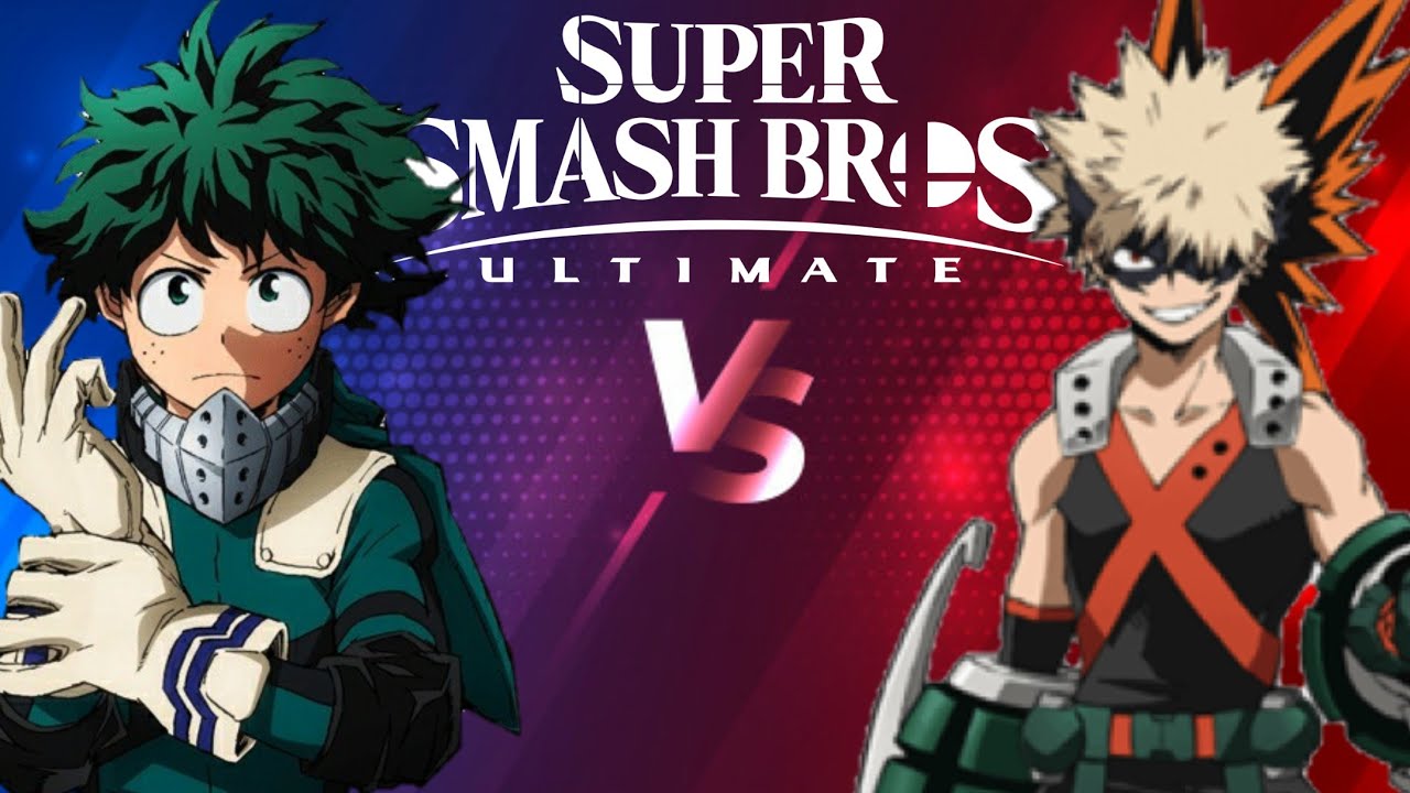 Midoriya vs Bakugo super smash Bros ultimate Mii fighters - YouTube