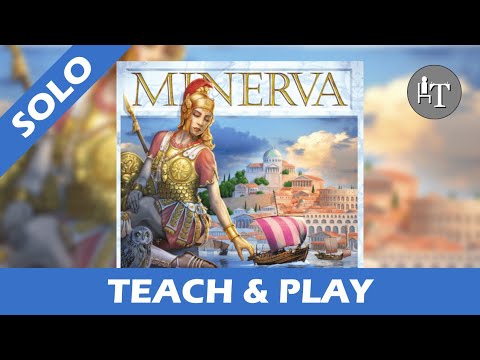 Tutorial & Solo Playthrough of Minerva - Solo Board Game - YouTube
