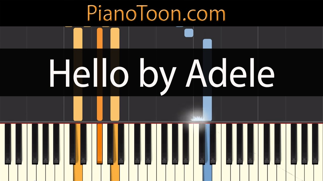 Hello by Adele - Piano Tutorial by PianoToon.com - YouTube