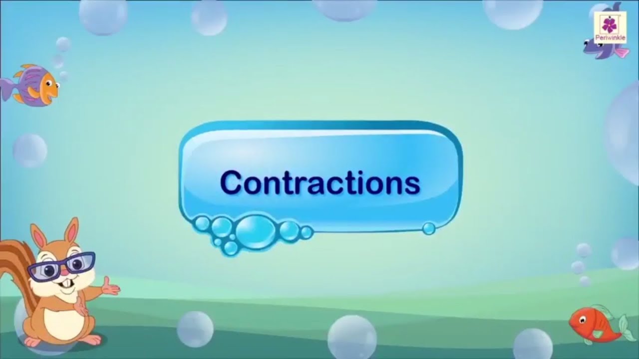 Contractions | English Grammar & Composition Grade 3 | Periwinkle - YouTube