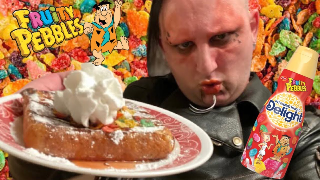 I Made Fruity Pebbles French Toast With Fruity Pebbles Coffee Creamer ...