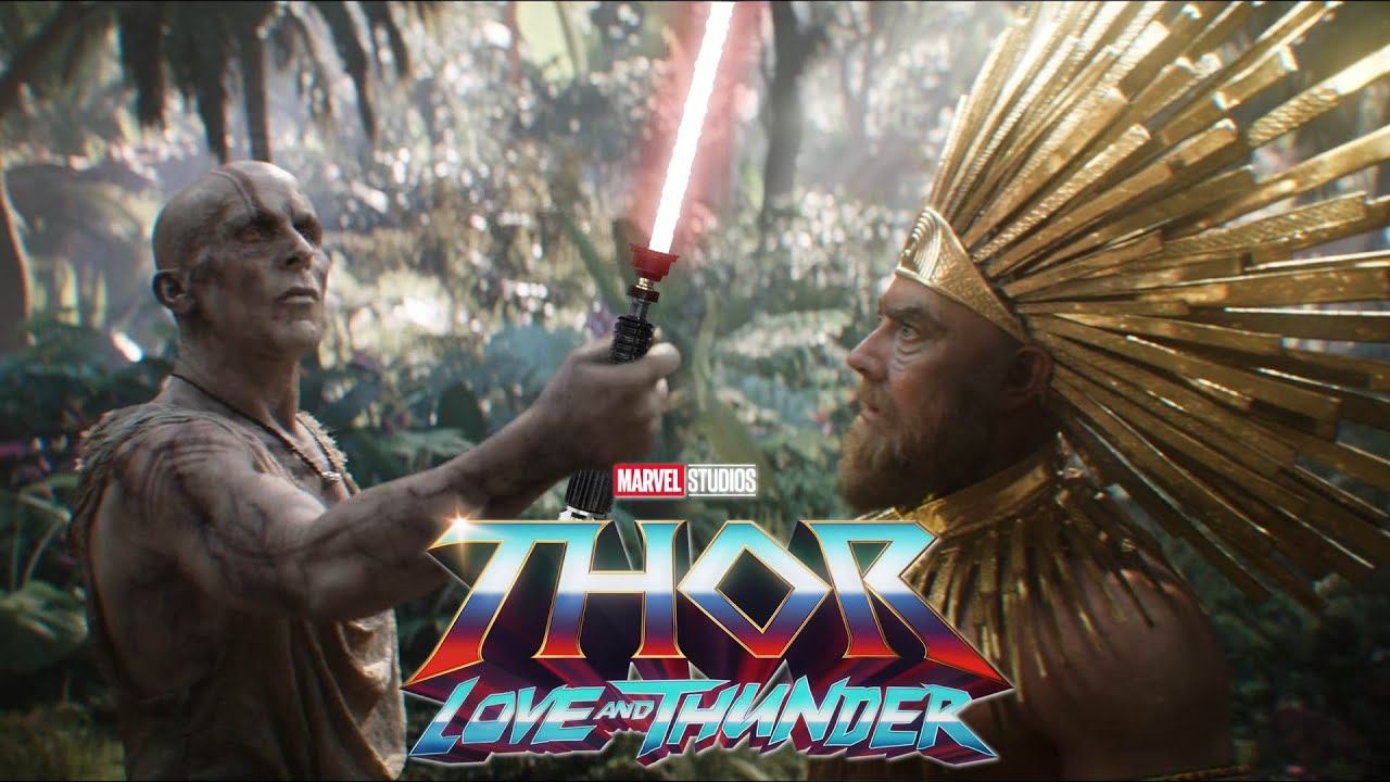 Gorr kills his God - Rapu with lightsabers - Thor Love & Thunder 2022 ...