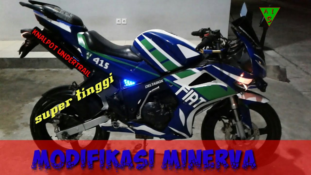 Review modifikasi motor minerva 150 R Knalpot undertrail biaya murah ...