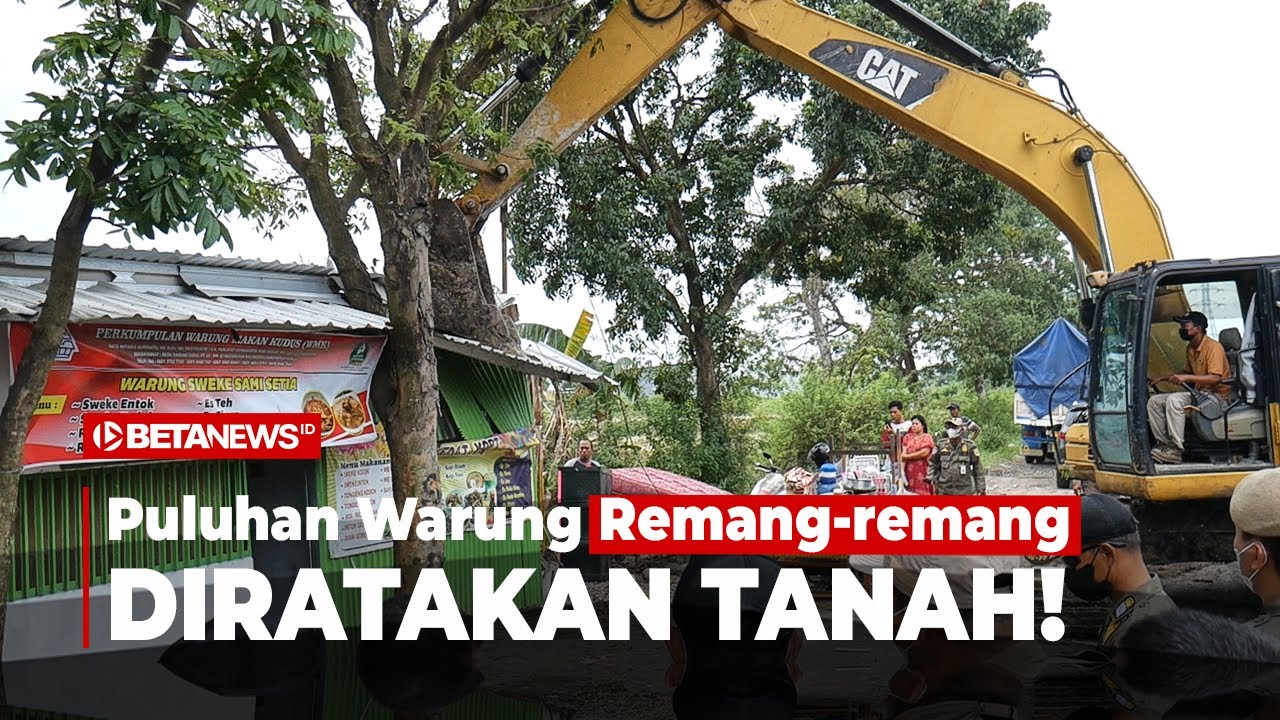 Puluhan Warung Remang remang di Kudus Dibongkar Paksa - YouTube