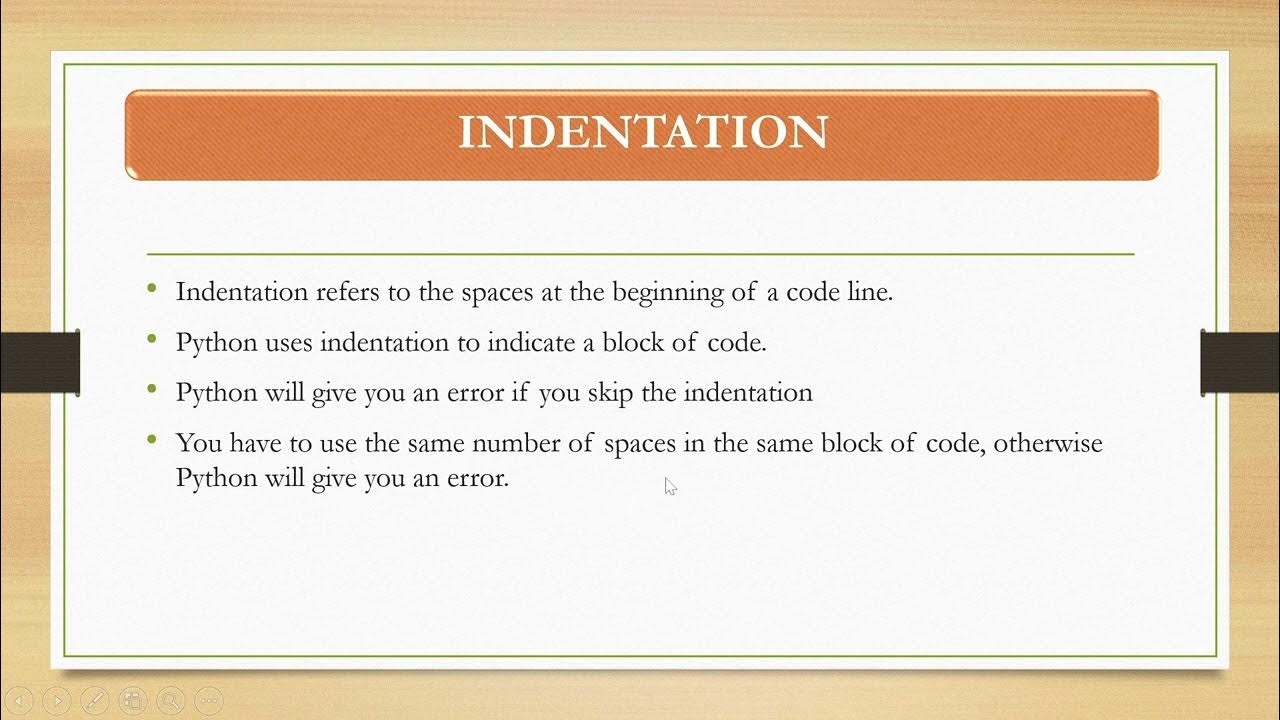 Indentation Comments And Keywords In Python Python Indentation Comments And Keywords In Hindi