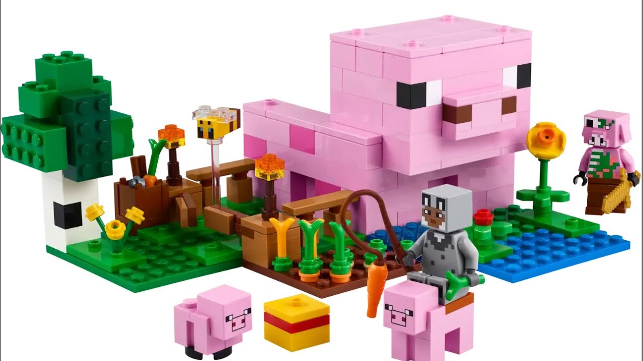 Lego Minecraft pig set👍🏻 - YouTube