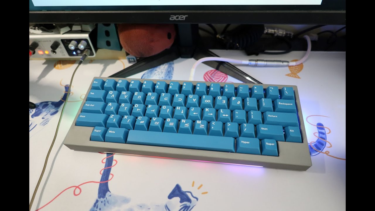 Duck Viper v3 with Cherry Topped Gateron Blacks - YouTube