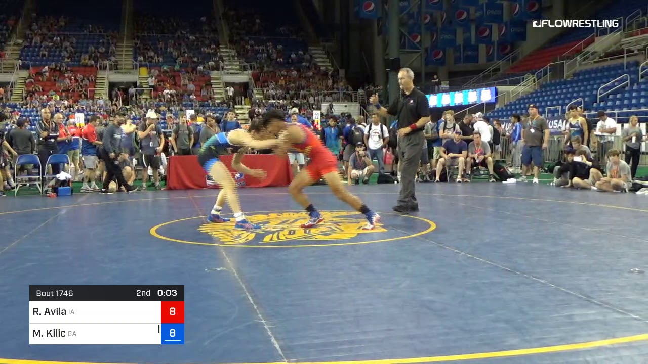 132 Lbs Rnd Of 16 Robert Avila Iowa Vs Michael Kilic Georgia - YouTube