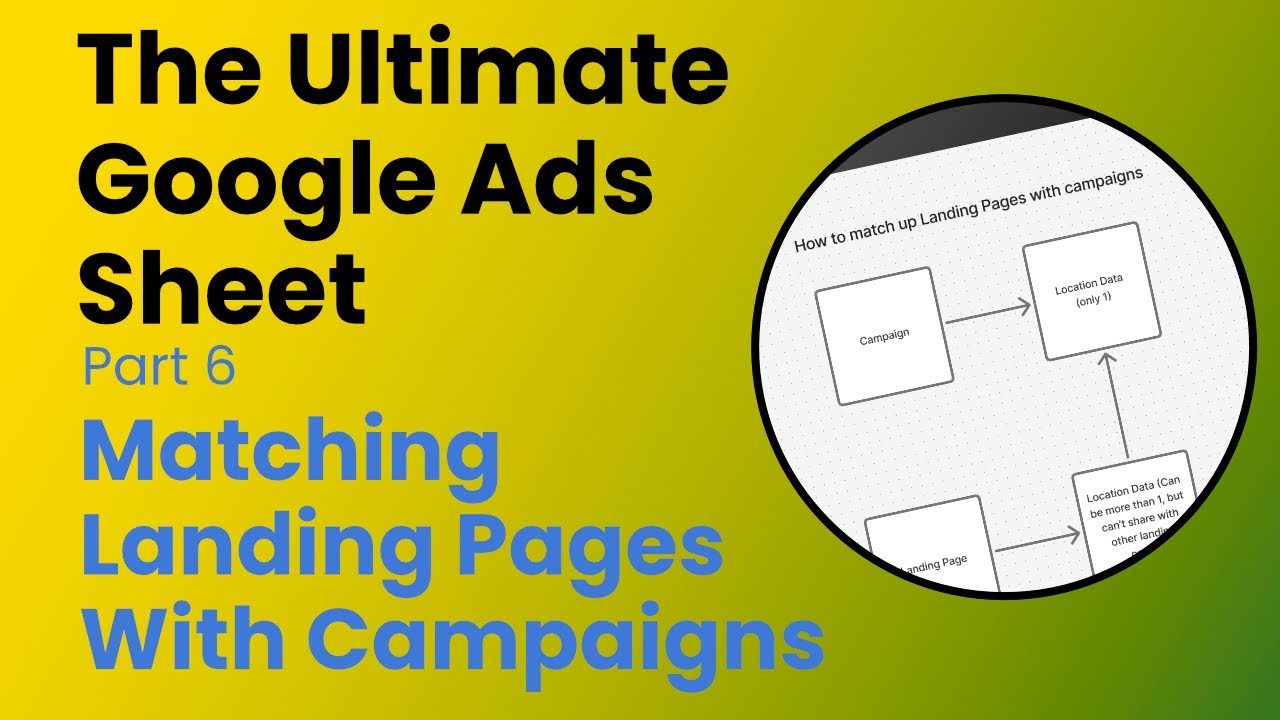 The Ultimate Google Ads Sheet - Part 6 - Matching Landing Pages with ...