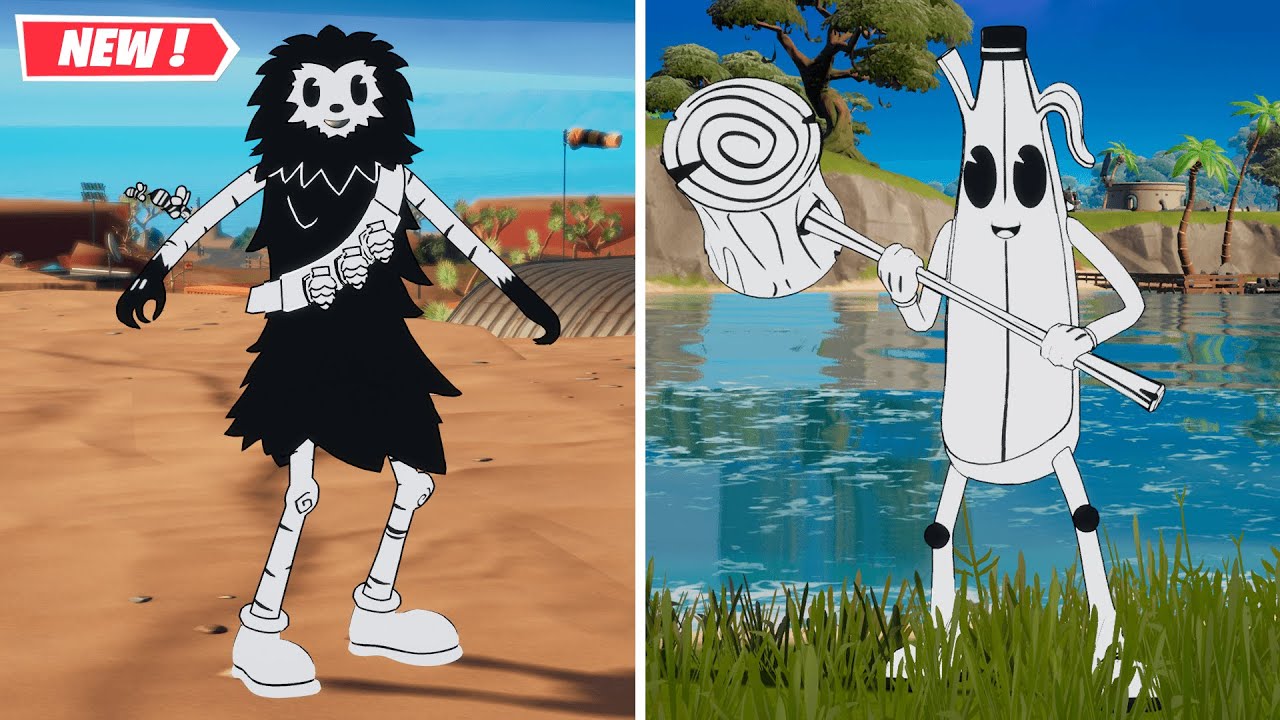 Fortnite TOON PEELY & TOON BUSHY skin GAMEPLAYS! (Toon Bundle) - YouTube