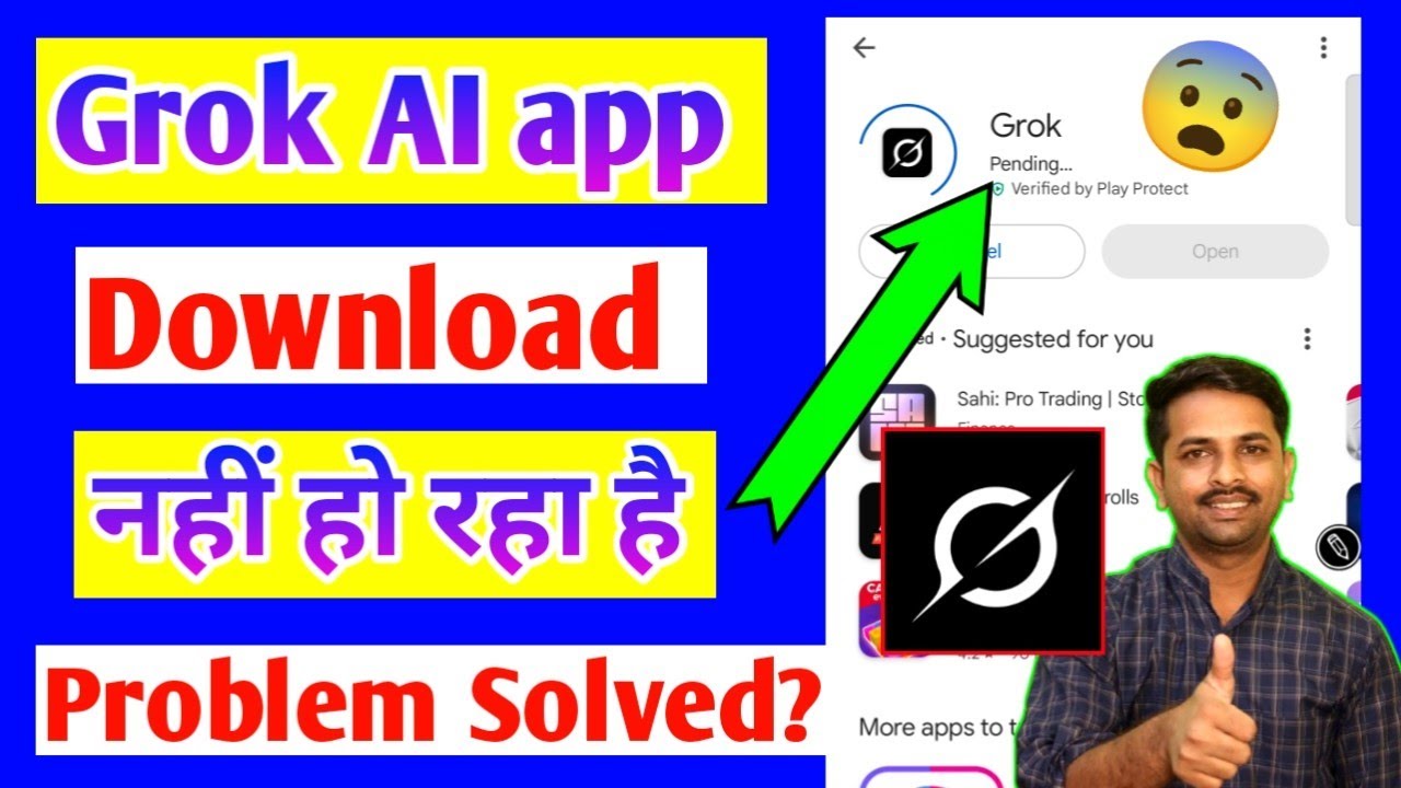 Grok AI App download nahi ho raha hai | Grok app download program - YouTube