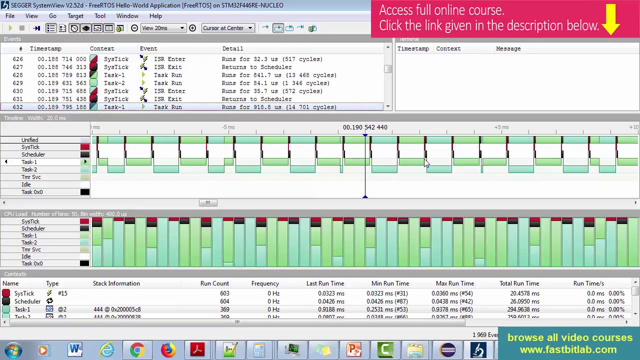 Analyzing Freertos Application Using Segger Systemview Trace Software Part 2 Youtube