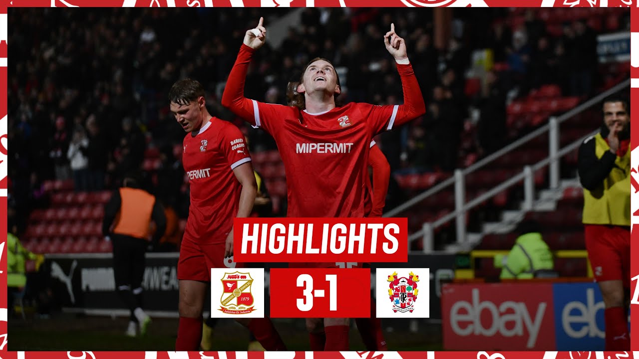 Match Highlights: Swindon Town vs Tranmere Rovers - YouTube