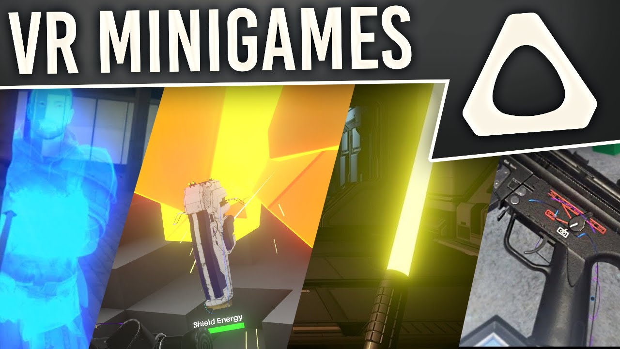 VR Minigames - Lightsabers, Guns, Grenades and Archery! - YouTube