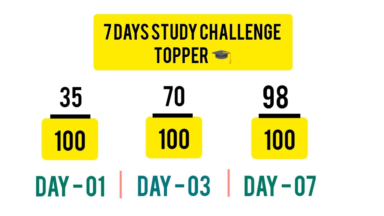 7 நாட்களில் topper ஆகலாம் | 7 Days Study Challenge - YouTube