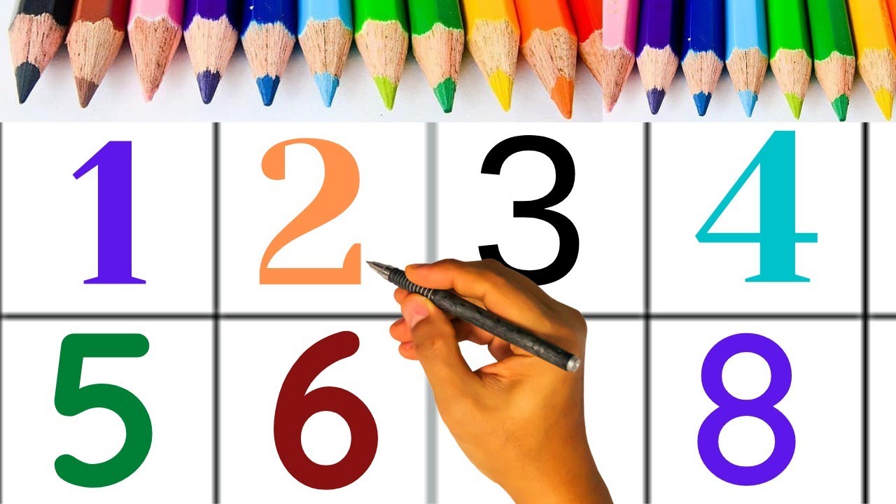 123 counting | 123 Numbers | 1234 Number Names | 1 To 20 Numbers Song | 12345 learning for kids ...