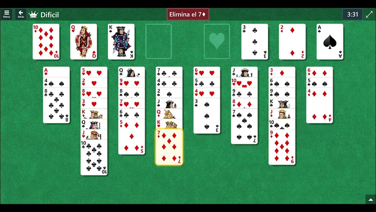 Microsoft Solitaire Collection | Daily challenge 4/4/22 | Desafío ...