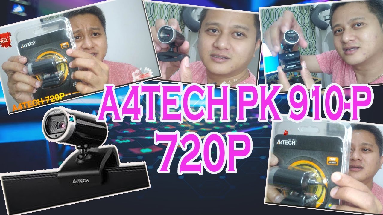 A4TECH PK-910P WITH 720P product review and unboxing | Webcam A4TECH ...
