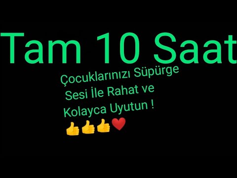 10 Saat Elektrikli Süpürge Sesi İle Kesintisiz ve Işıksız Ortam İçin Siyah Ekran Sleep well