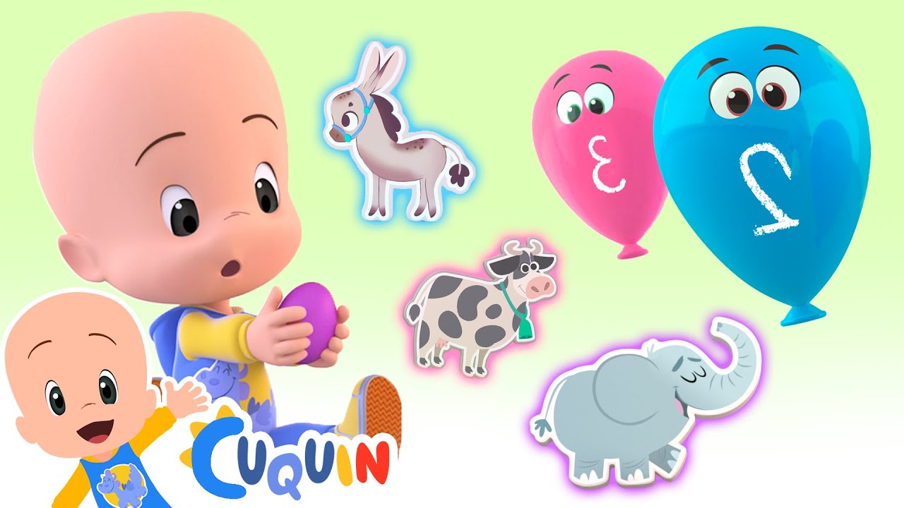 Surprise Eggs Animals | Cuquin’s Magic Color Cube – Learn the Shapes ...