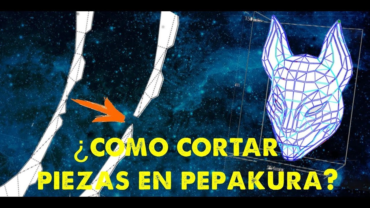 Pepakura tutorial en español ¿Como cortar piezas en pepakura?| - YouTube