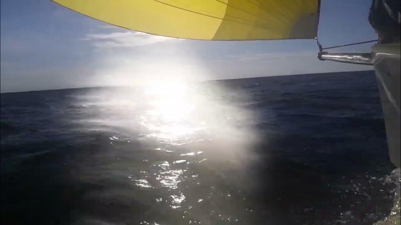 flying the spinnaker OBX sailing Henderson 30 sailboat - YouTube