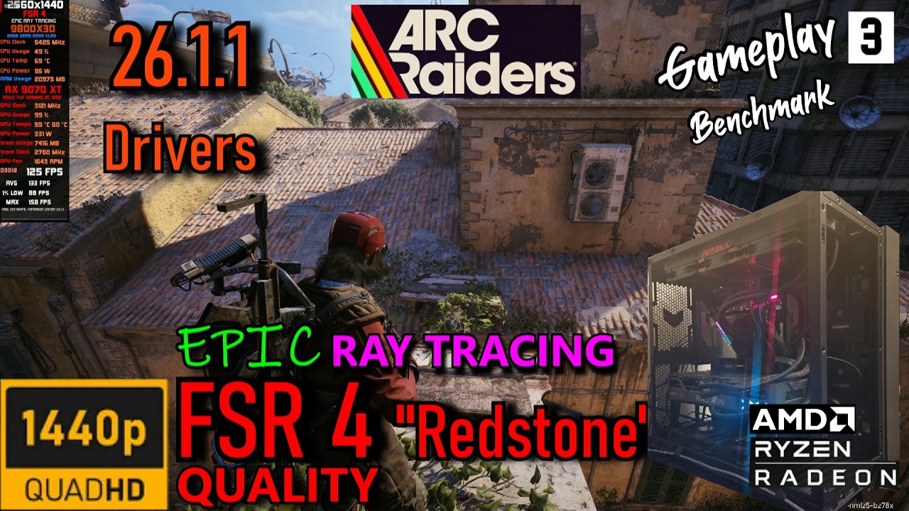 ARC Raiders 🎮 1440p FSR 4 Quality EPIC RAY TRACING Buried City🖥️ RX ...