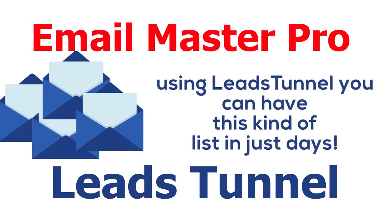 Email Master Pro - LeadsTunnel - YouTube
