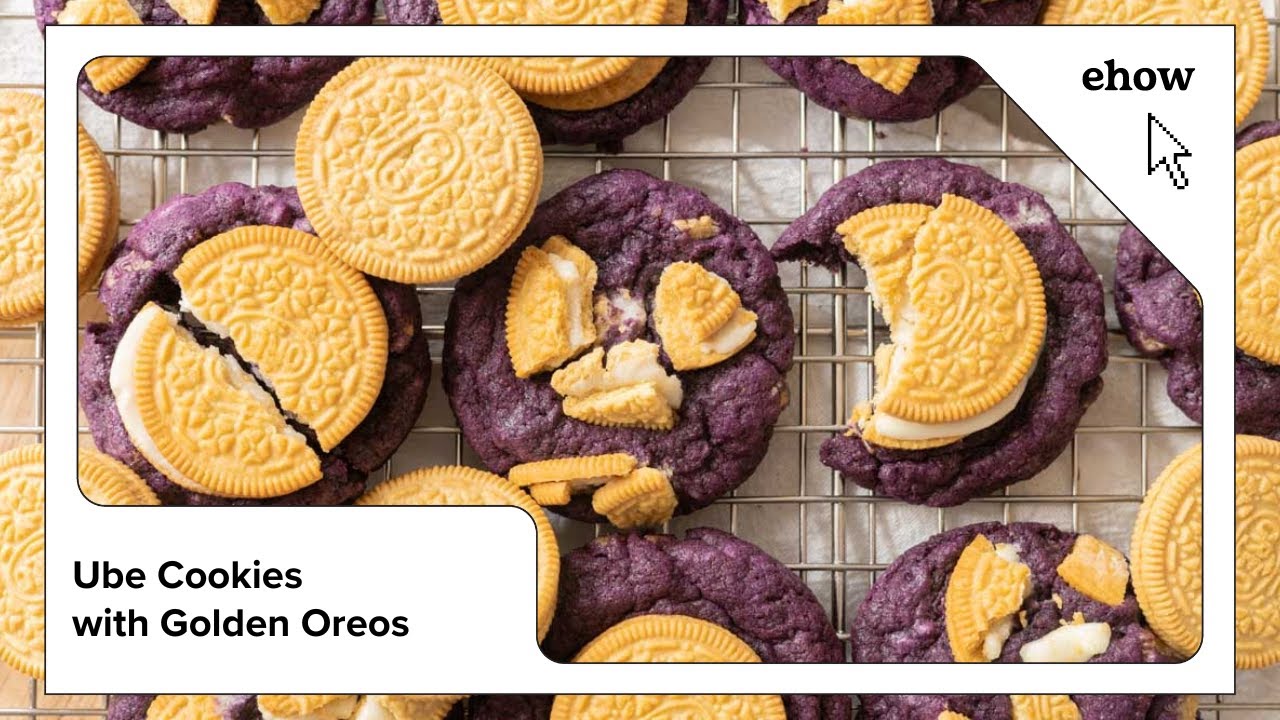 Ube Cookies with Golden Oreos - YouTube