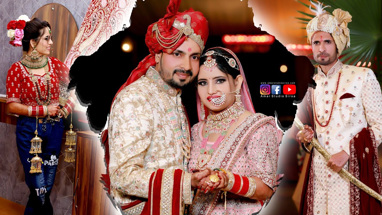 TWIN SISTER WEDDING HIGHLIGHT | 2022 | SIRSA | AMAR STUDIO M. 94163 ...