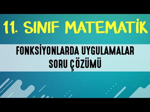 Fonksiyonlarda Uygulamalar Soru Çözümü 11. SINIF MATEMATİK | EMRAH HOCA
