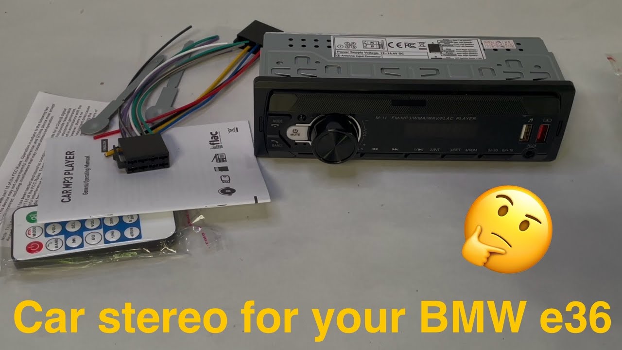 Affordable car stereo for the BMW e36 - YouTube