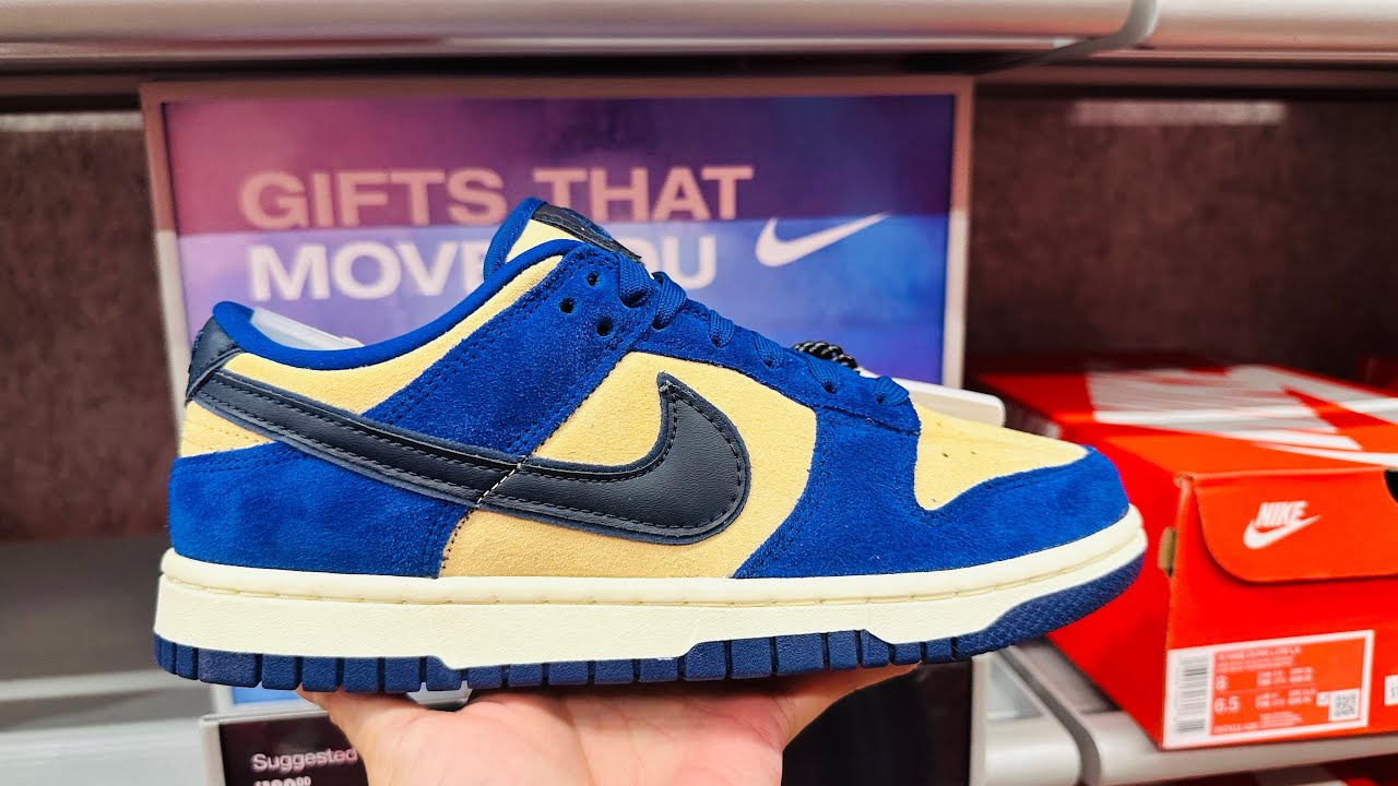 Nike Women’s Dunk Low Blue Suede Beige #nikesneakers #nikedunk # ...