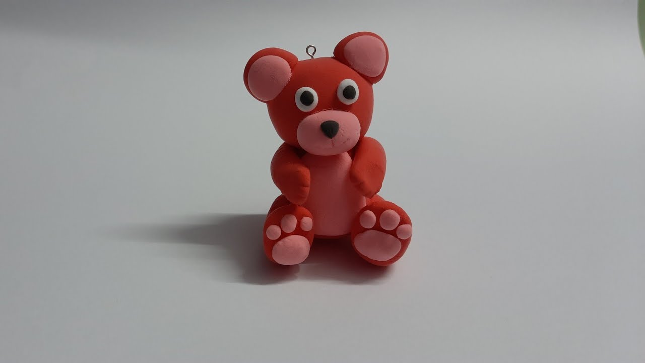 Teddy Bear using Airdry Clay🐻 - YouTube