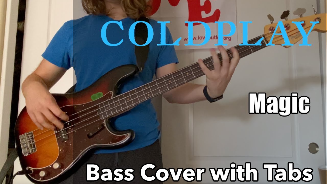 Coldplay - Magic (Bass Cover WITH TABS) - YouTube