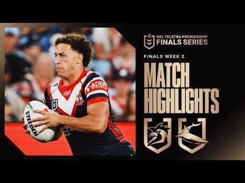 NRL Finals 2026 | Roosters v Sharks | Match Highlights | Finals Week 2