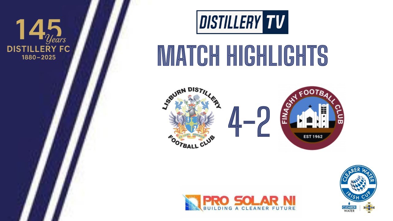 Highlights | Lisburn Distillery 4-2 Finaghy 22/11/2025 - YouTube