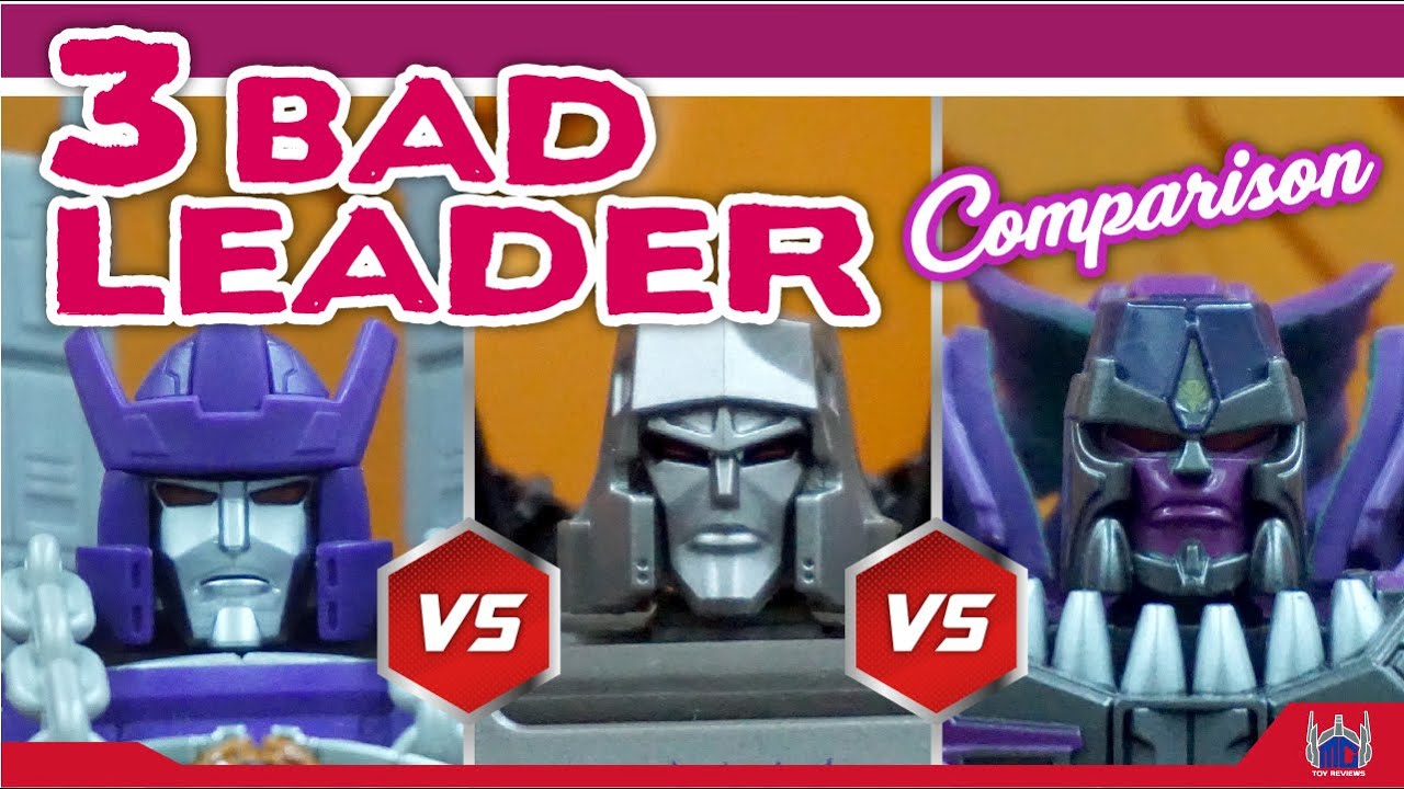 Transformers Legacy Galvatron vs Netflix SP Megatron vs TF Kingdom TRex ...