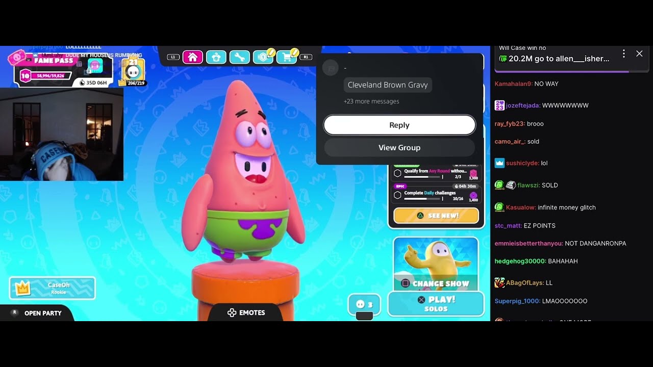 CaseOh Fall Guys Games! (Hilarious PSN Messages & INSANE Clutch!) - YouTube