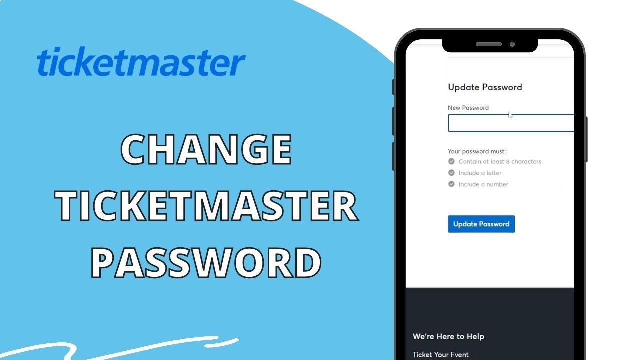 How to Change Ticketmaster Password 2023? Ticketmaster.com - YouTube