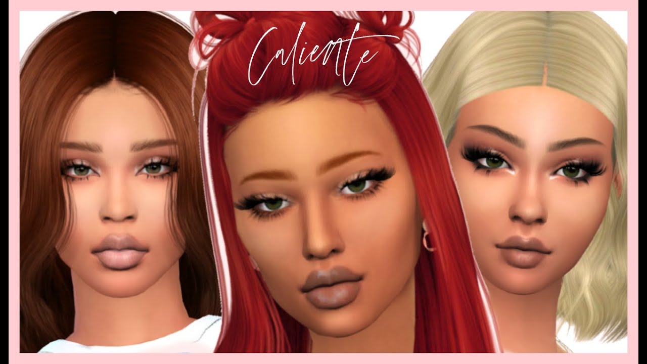 Caliente Makeover & CC Links - Sims 4 CAS + CC Folder & Sims Download ...