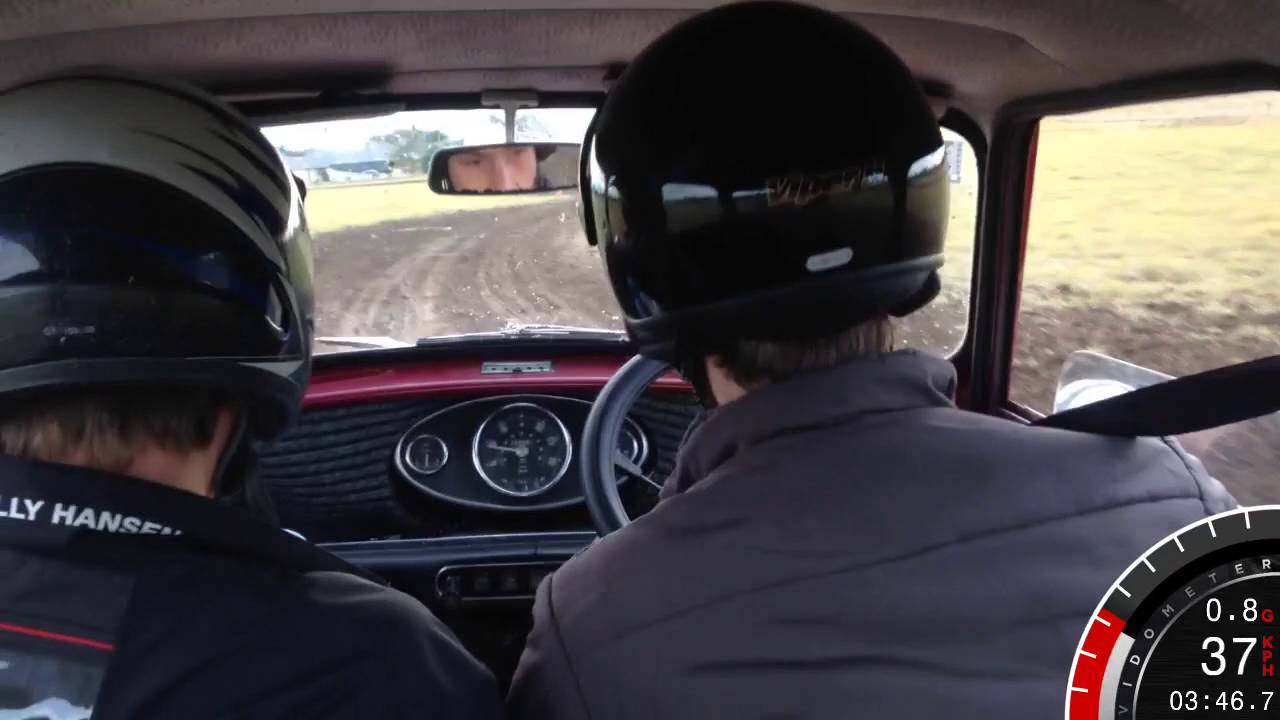 Classic Mini dirt track racing - YouTube