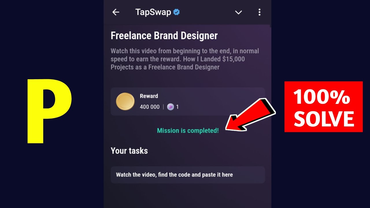 Freelance Brand Designer | Tapswap Code | How I Landed $15,000 Projects ...