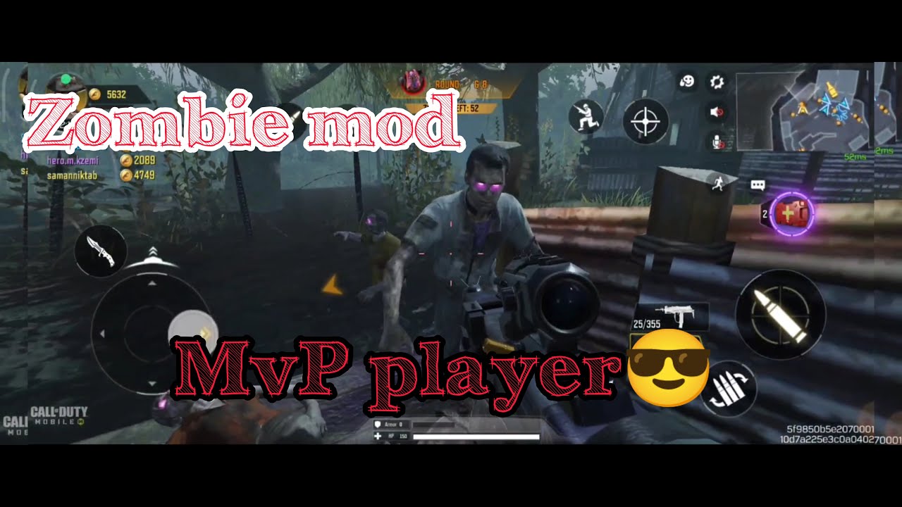 Zombile mod in Codm/zombie mod call of duty mobile/MvP in game ...