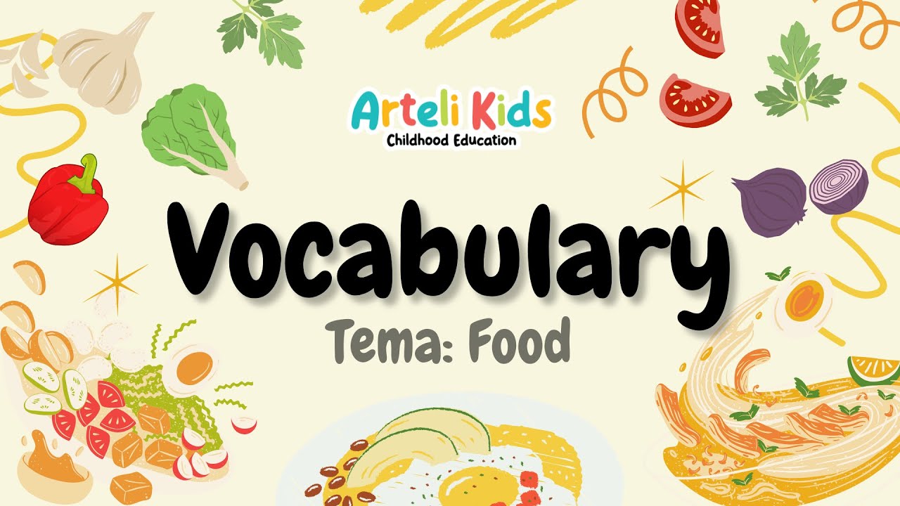 Kosakata Tema Makanan Untuk Anak | Kids vocabulary | Vocabulary | Food ...