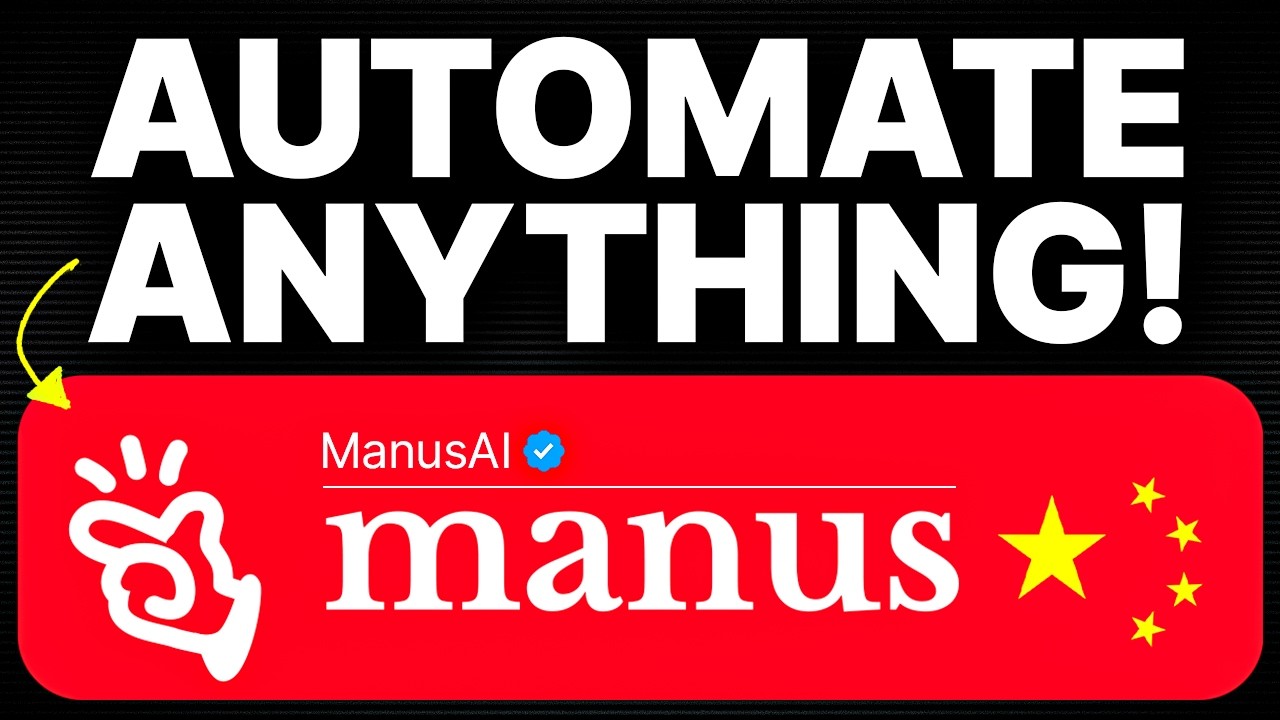 Manus: Automate Your Workflow with ONE Click! 🤯 - YouTube